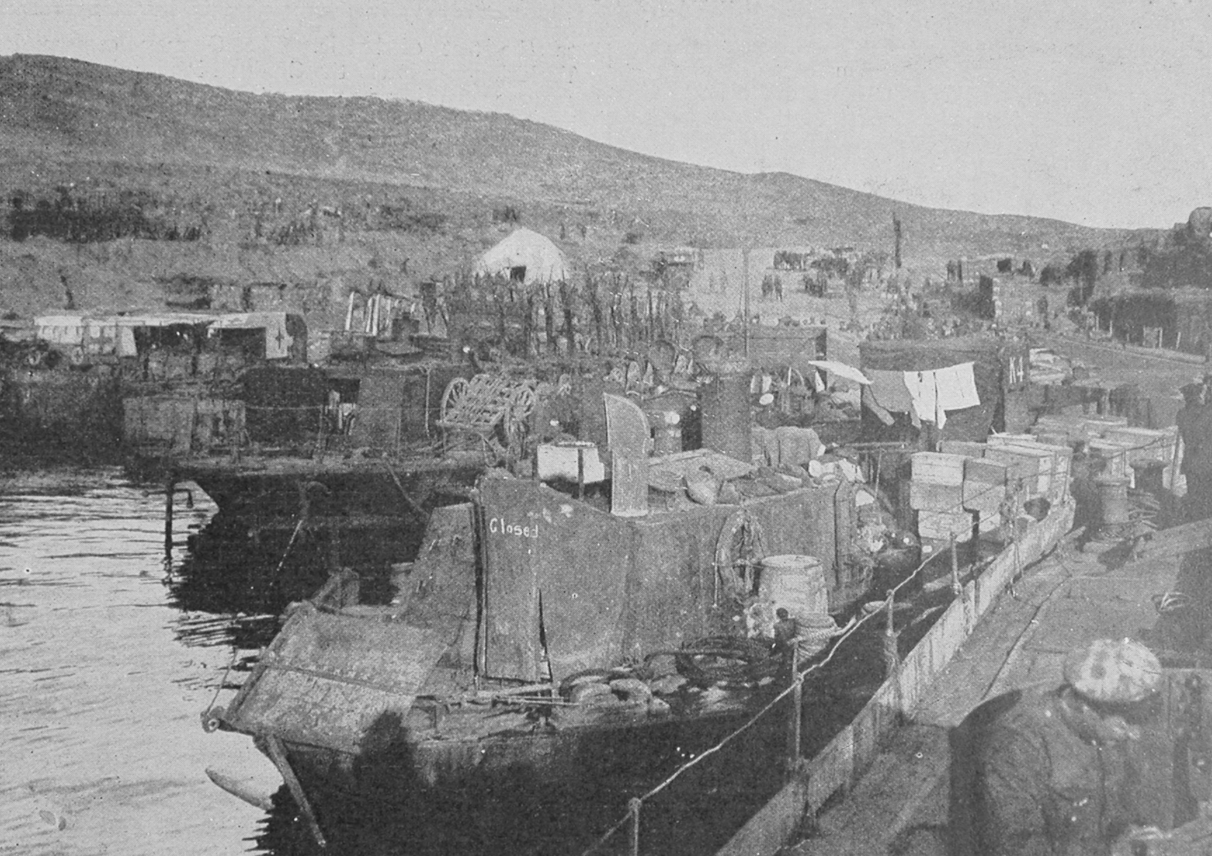 The Day Before The Evacuation Of Suvla The Scene On W Beach – WW1 Photo ...